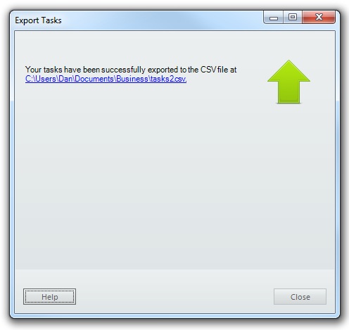 VueMinder Pro and Ultimate Help - Export Tasks