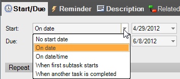VueMinder Pro and Ultimate Help - Task Editor